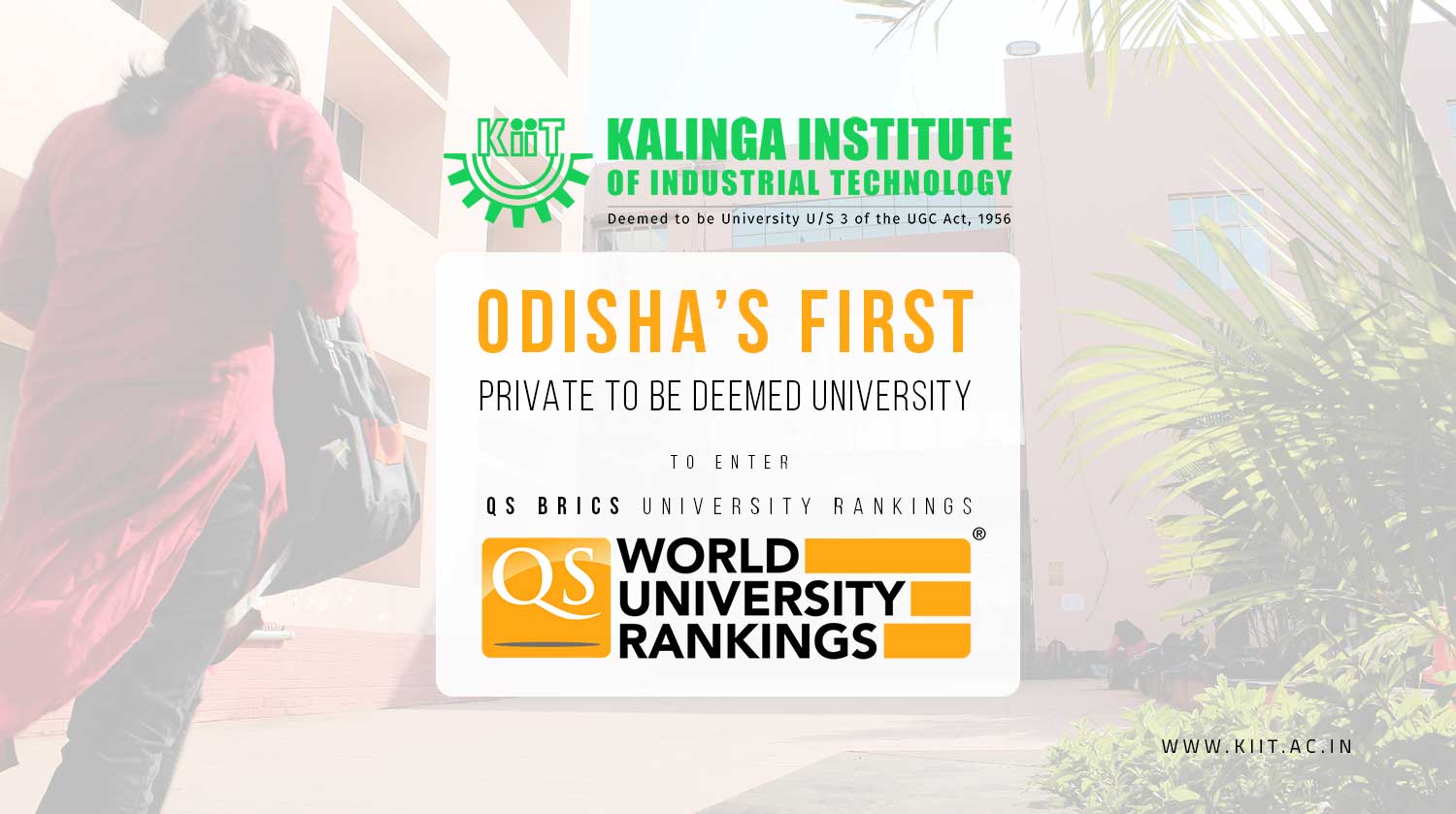 KIIT - Odisha's first private Deemed to be University to enter QS BRICS ...