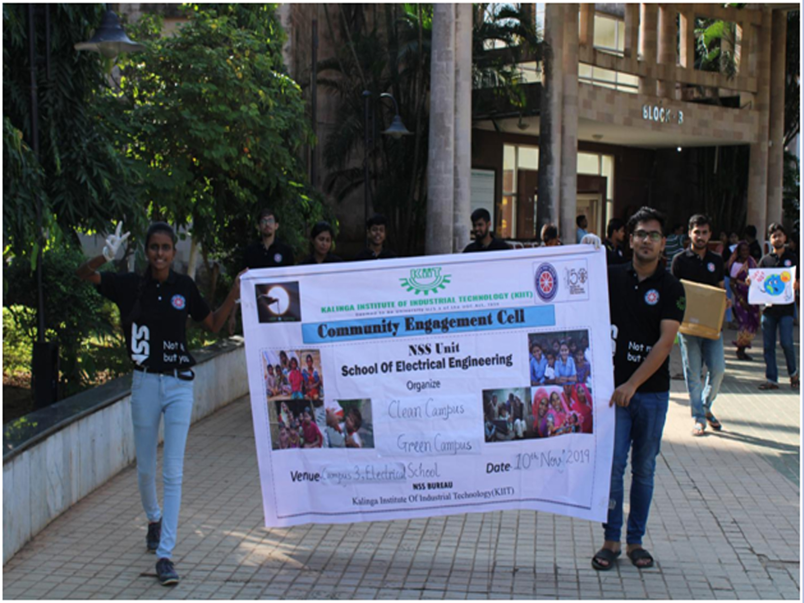 NSS Volunteers of SEE conducted Clean Campus, Green Campus Drive to ...