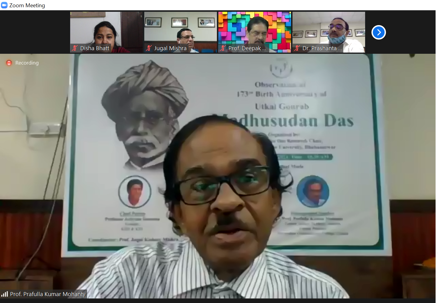 KISS-DU Observes 173rd Birth Anniversary of Utkal Gourab Madhusudan Das ...