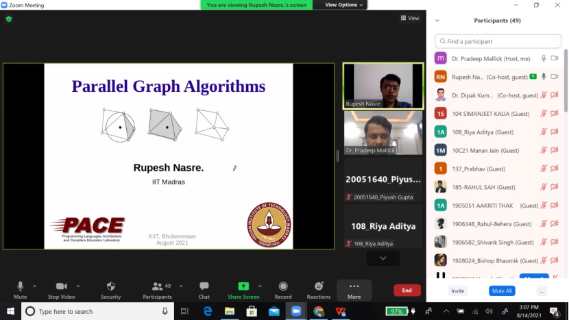 Kiit School Of Computer Engineering Organizes Guest Lecture On Parallel Graph Algorithms