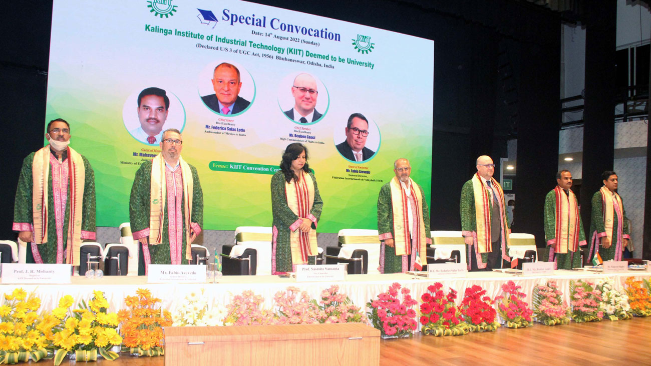 KIIT Special Convocation of International Students held; 183 Conferred ...